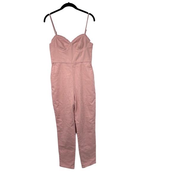 Pants & Jumpsuits | Nwt Lovers Friends Jumpsuit Womens S Pink Spaghetti ...
